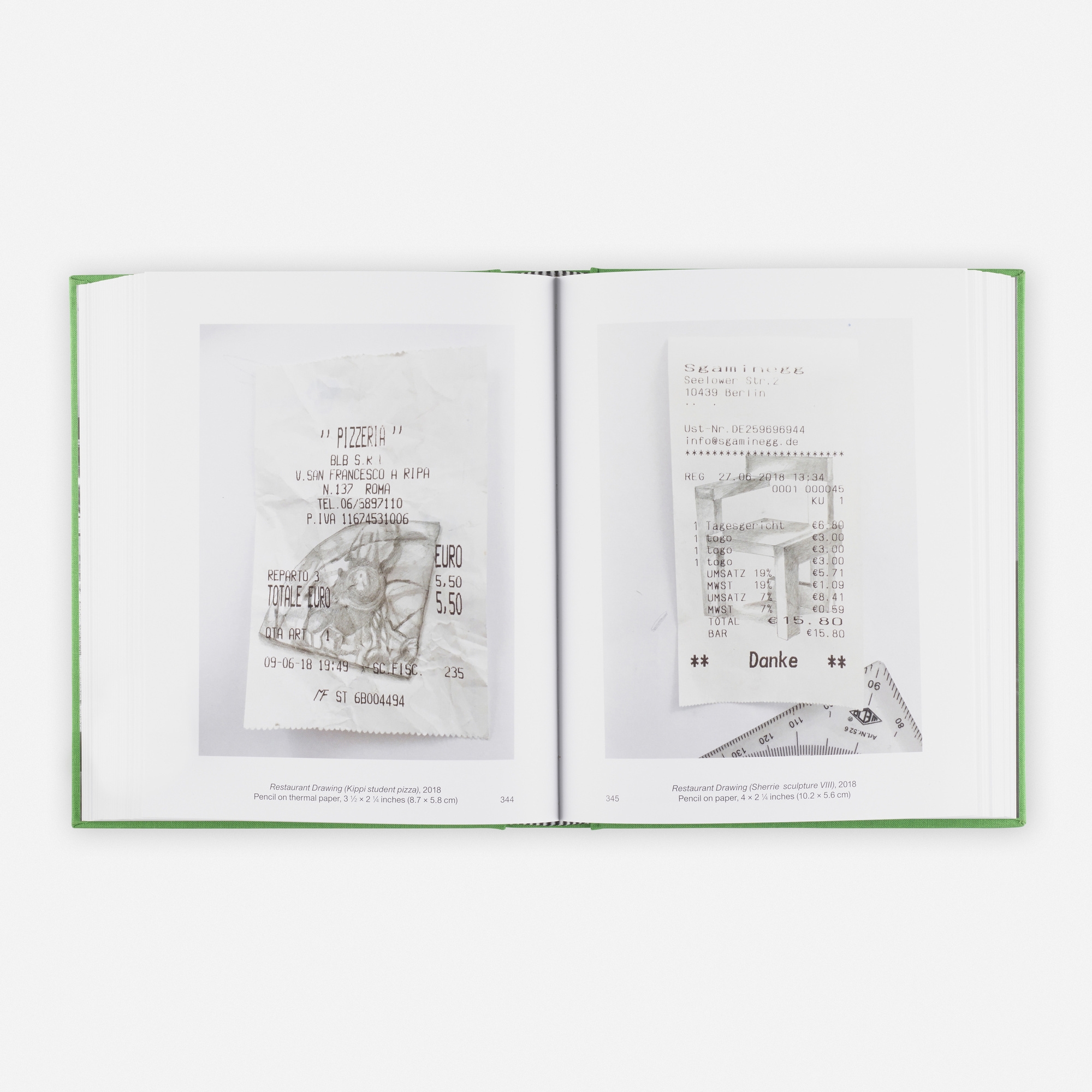 Jonathan Monk | Restaurant Drawings with one original receipt drawing ...