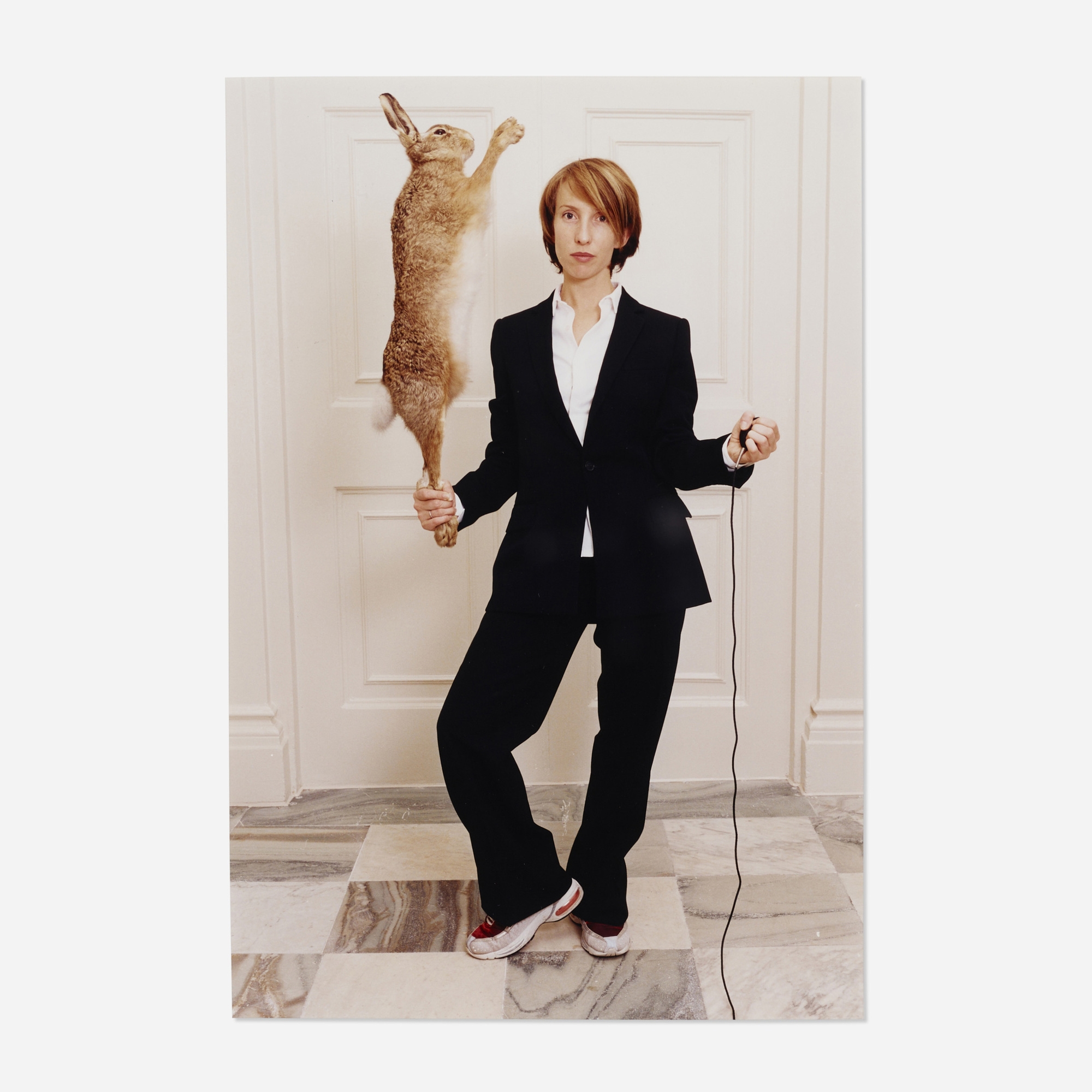 Sam Taylor-Wood | Self-Portrait in a Single Breasted Suit with Hare ...