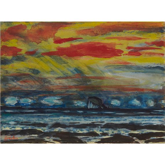 John Houston | SUNSET BASS ROCK | MutualArt