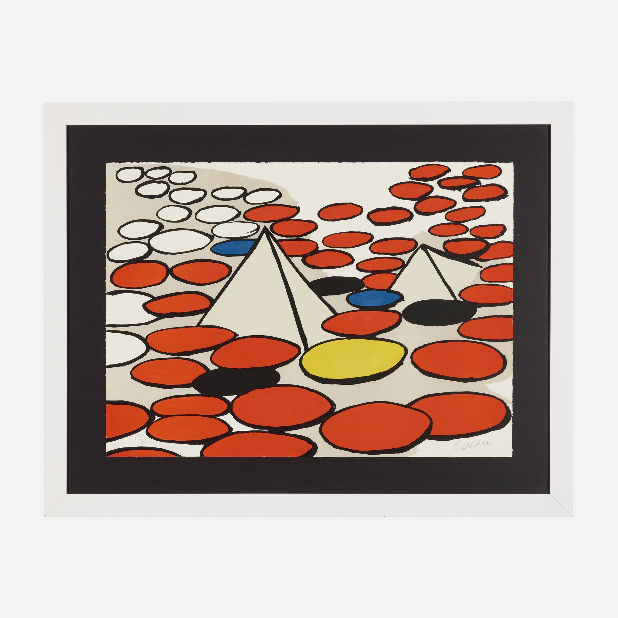 Alexander Calder | Untitled (Circles and Pyramids) (1970) | MutualArt