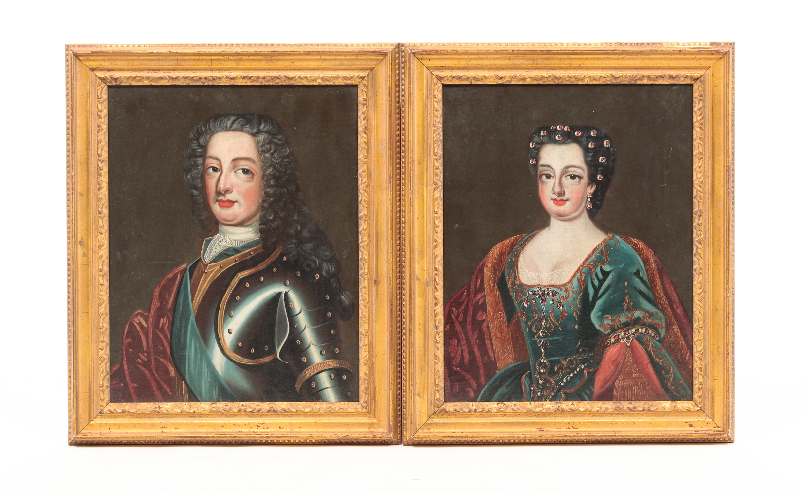 John Cooper | PAIR OF PORTRAITS ATTRIBUTED TO JOHN COOPER. | MutualArt