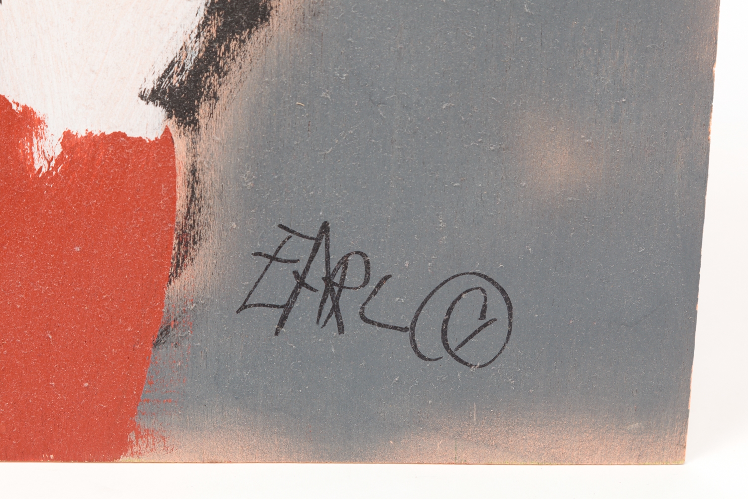 Earl Swanigan | EARL SWANIGAN OUTSIDER PAINTING OF A PIG. | MutualArt