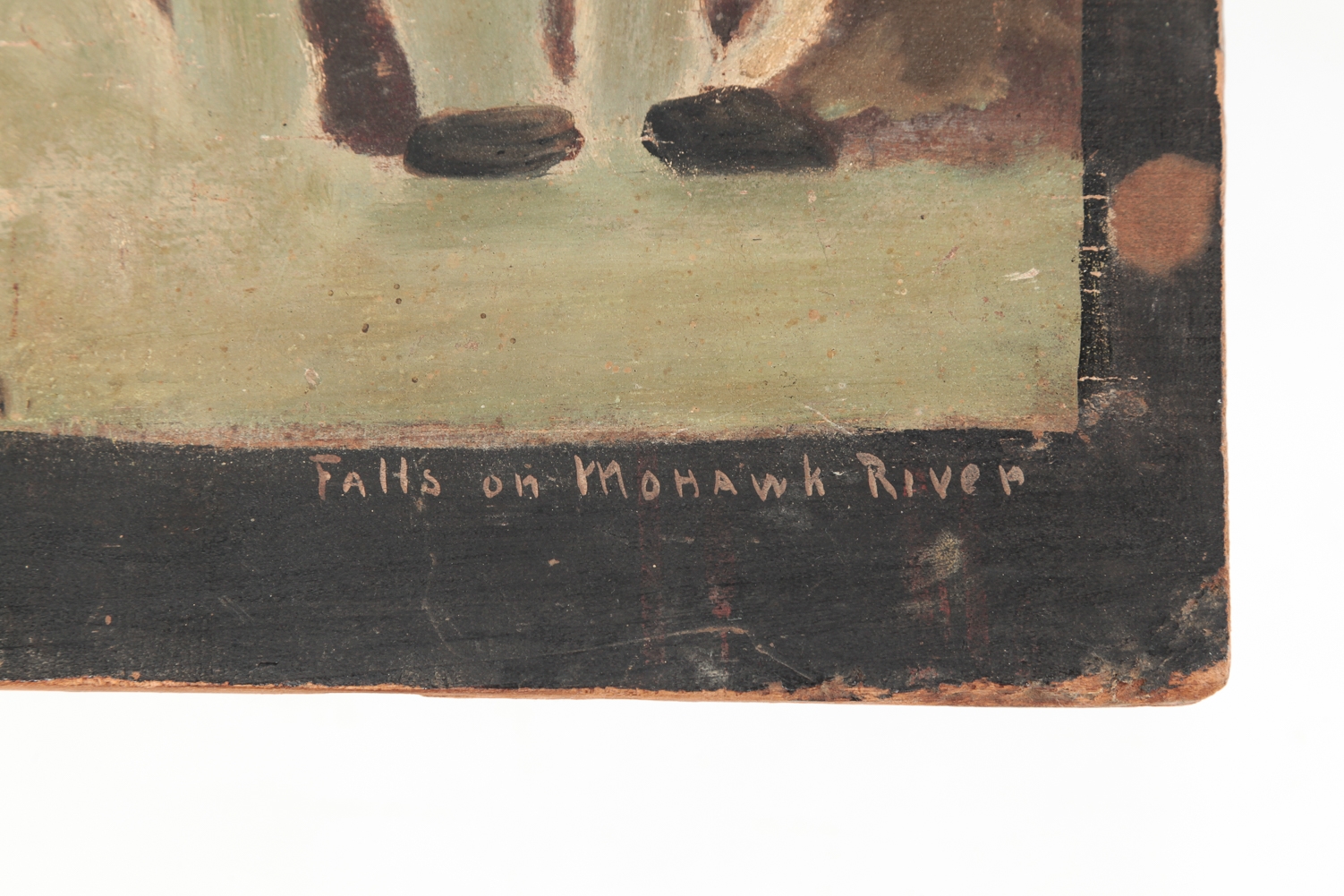 American School, 19th Century | DOUBLE SIDED MOHAWK RIVER AND PORTRAIT ...