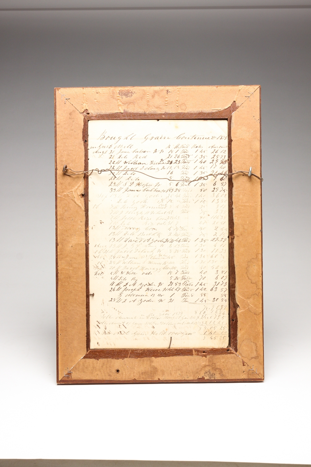 American School, 19th Century | AMERICAN OWL PAINTING ON LEDGER PAGE ...