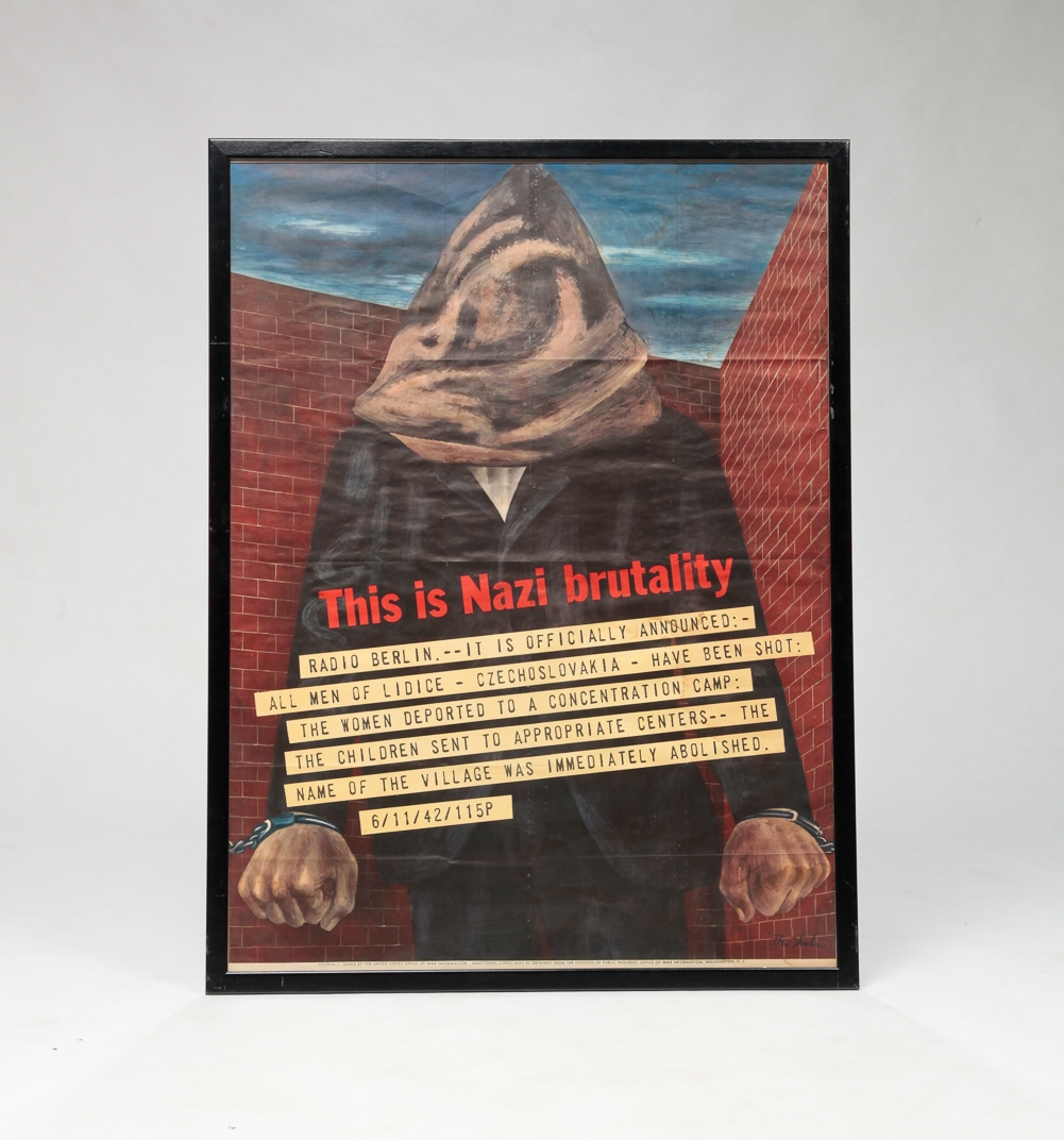 Ben Shahn | WORLD WAR II BEN SHAHN PROPAGANDA POSTER. (1942) | MutualArt