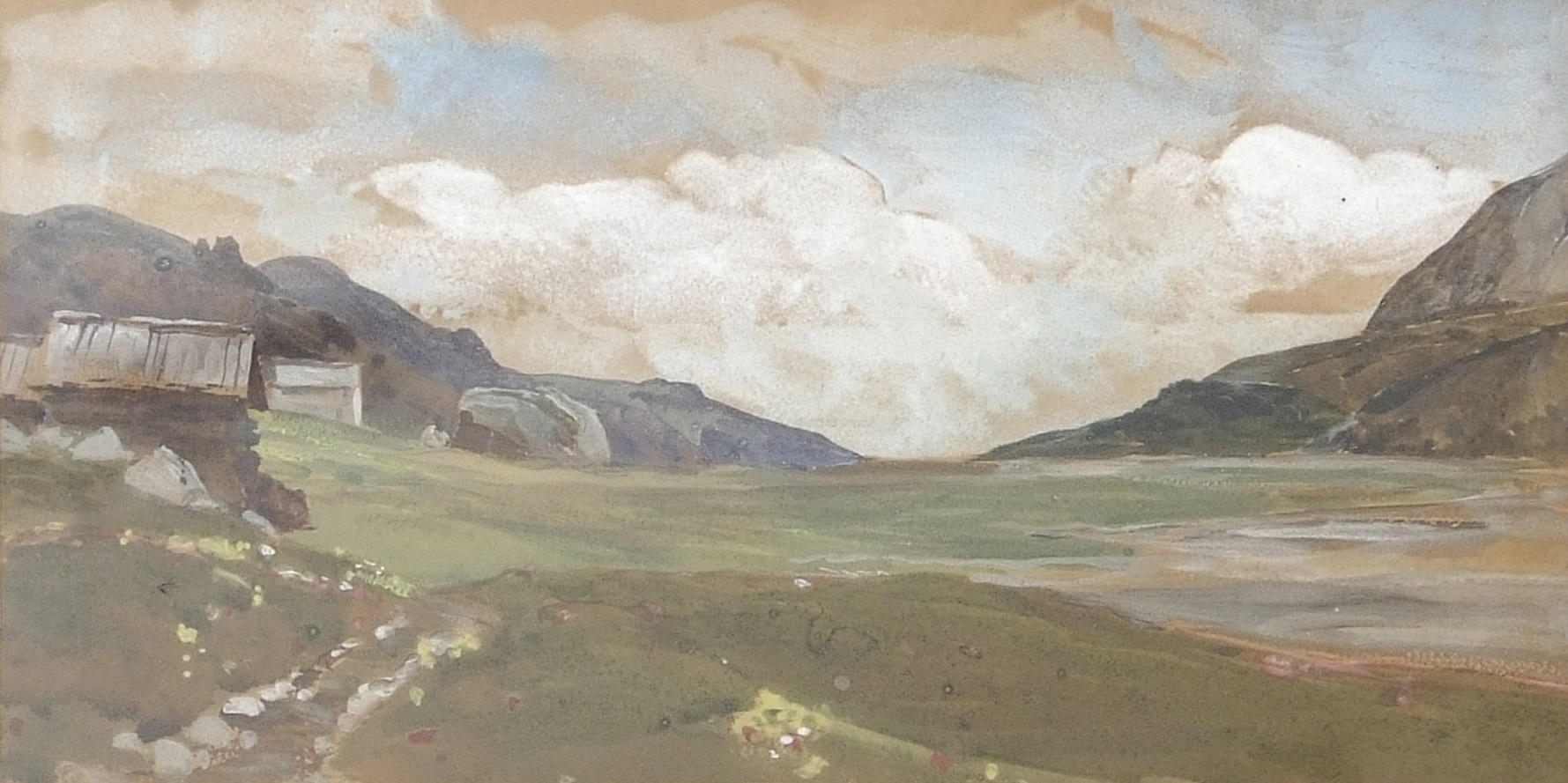 Alfred Parsons | 'The pass over the Vilaya Alps' | MutualArt