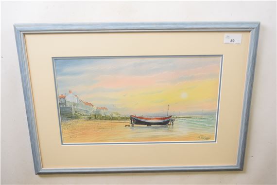 Michael Bensley | 'winching up a Sheringham crab boat' | MutualArt