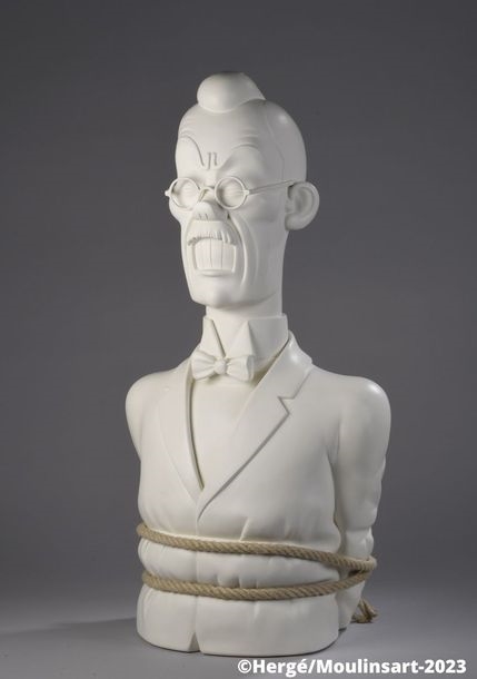 Jean-Marie Pigeon | Tintin and the Blue Lotus, Bust of Mitsuhirato tied ...