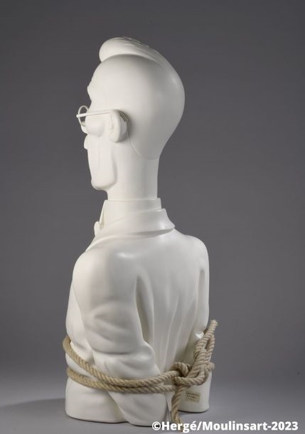 Jean-Marie Pigeon | Tintin and the Blue Lotus, Bust of Mitsuhirato tied ...