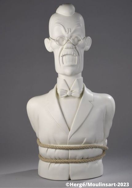 Jean-Marie Pigeon | Tintin and the Blue Lotus, Bust of Mitsuhirato tied ...