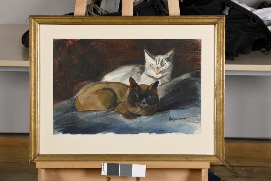 Jacques Nam | Two cats | MutualArt