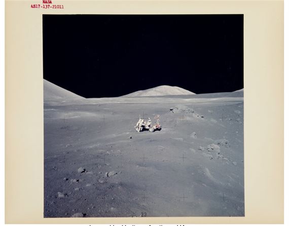 Eugene Cernan | Apollo 17 Vintage NASA Red Number Color Photo, Image ...