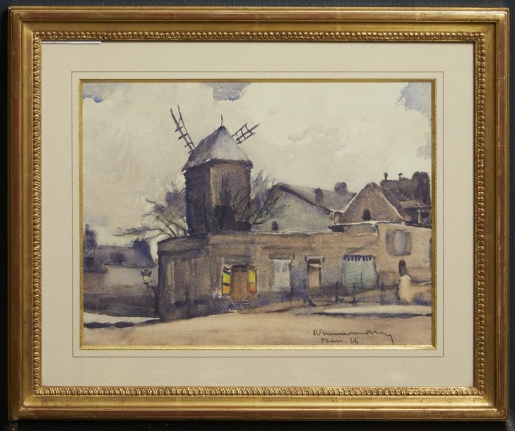 René Zimmermann | The Mill of Montmartre (1924) | MutualArt