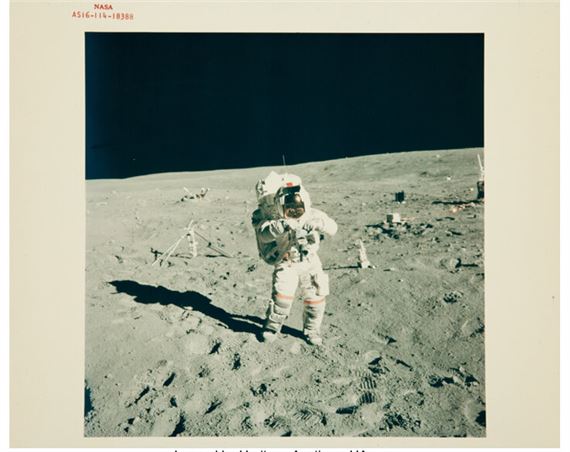 Charlie Duke | Apollo 16 Vintage NASA Red Number Color Photo, Image ...