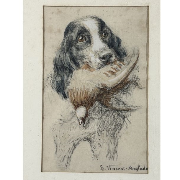Henri Vincent Anglade | Chien de chasse | MutualArt