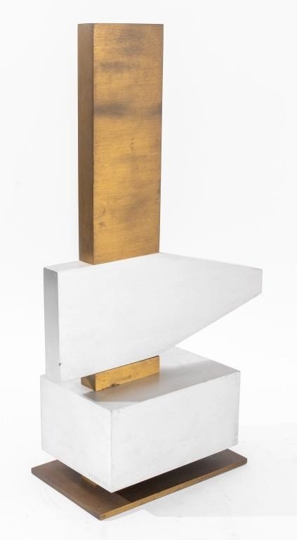 Louise Pershing | Louise Pershing Abstract Alu & Brass Sculpture ...