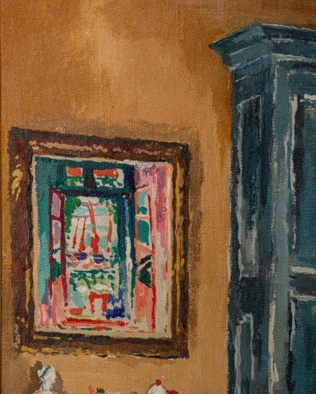 John Hulse | John Hulse Interior Scene Oil on Canvas | MutualArt