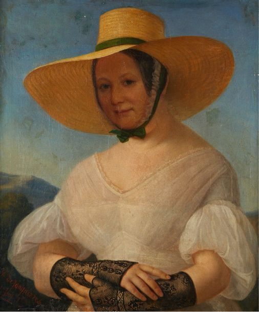 Victor Philippe Auguste de Fauque de Jonquieres | Portrait de femme au ...