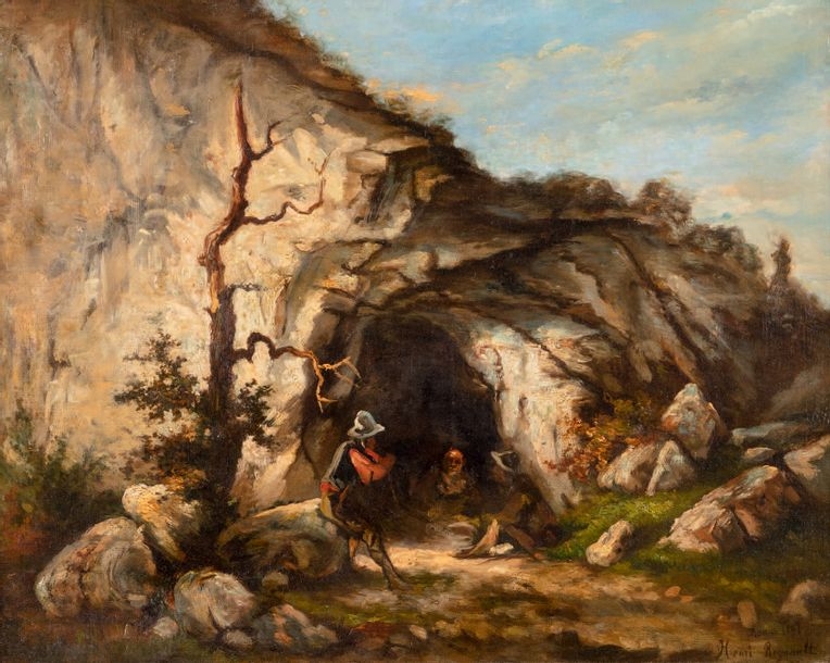 Henri Alexandre Georges Regnault | The Smugglers (1869) | MutualArt