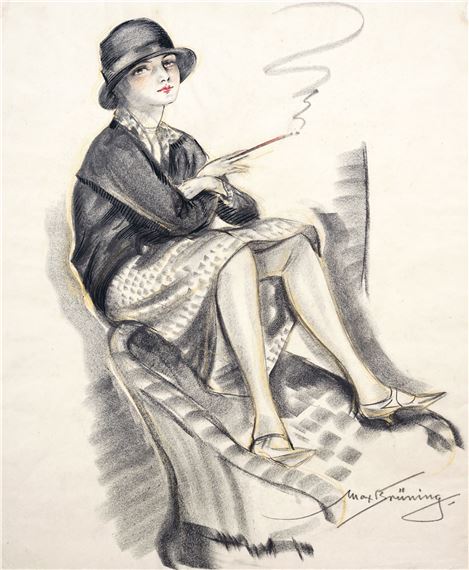 Max Brüning | Frau mit Gerte und entblößtem Po | MutualArt