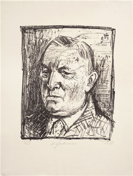 Otto Dix | Der Archäologe (Dr. Walter Bachmann) (1953) | MutualArt
