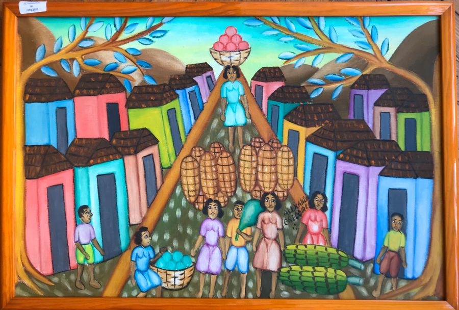 Alexandre Grégoire | View of a village | MutualArt