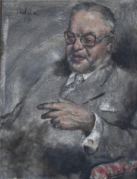 Paul Mathias Padua | Herrenportrait / A portrait of a gentleman (55 ...