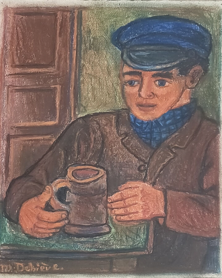 Michel Debieve | Le marin à la chope | MutualArt