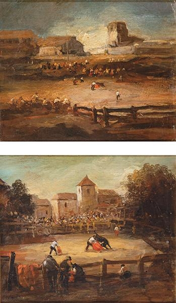 Francisco José de Goya y Lucientes | Capea en el pueblo; Un día de ...