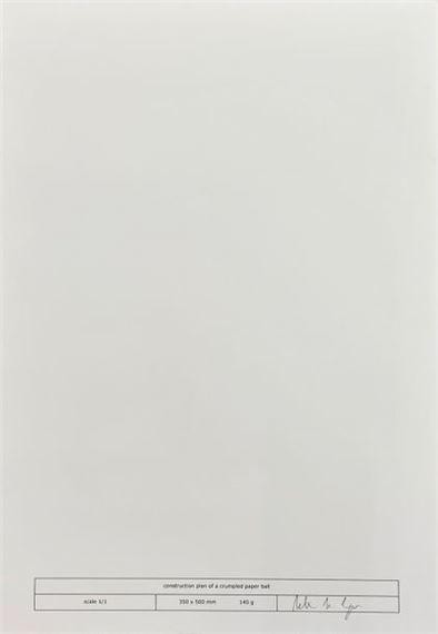 Petra Demeyere | Construction Plan of a Crumpled Paper Bal (2013 ...