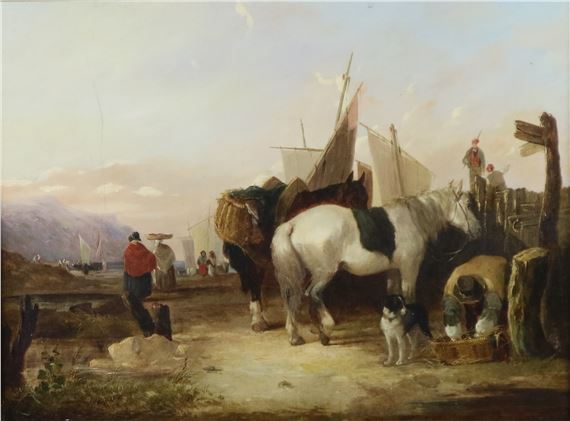 William Shayer Sr. | Unloading the catch | MutualArt