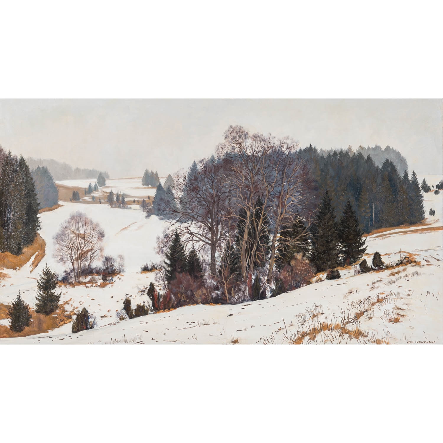 Otto Neubrand | Snowy landscape | MutualArt