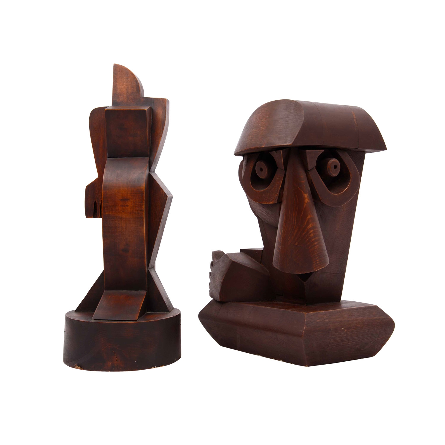 Atelier Boulogne | 2 cubist figures | MutualArt