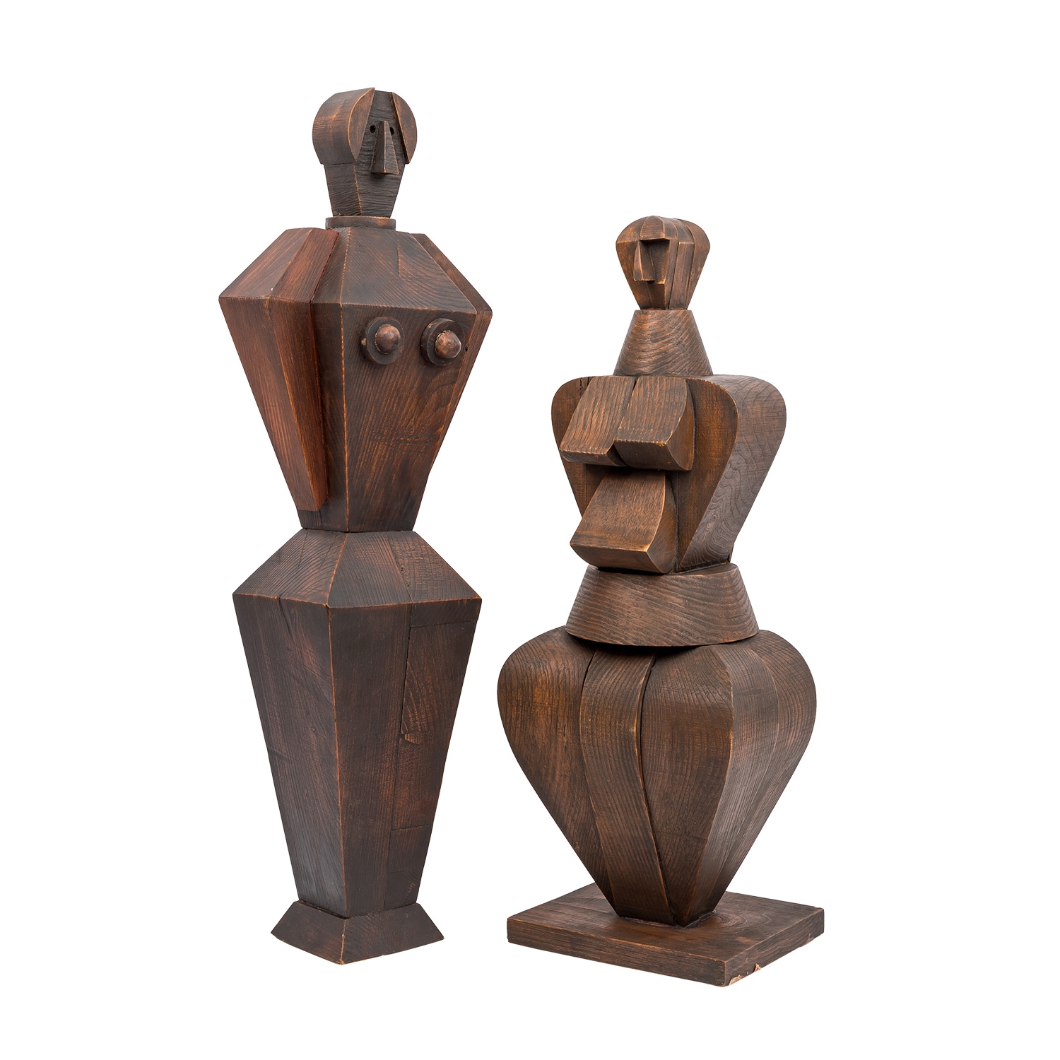 Atelier Boulogne | 2 cubist figures | MutualArt