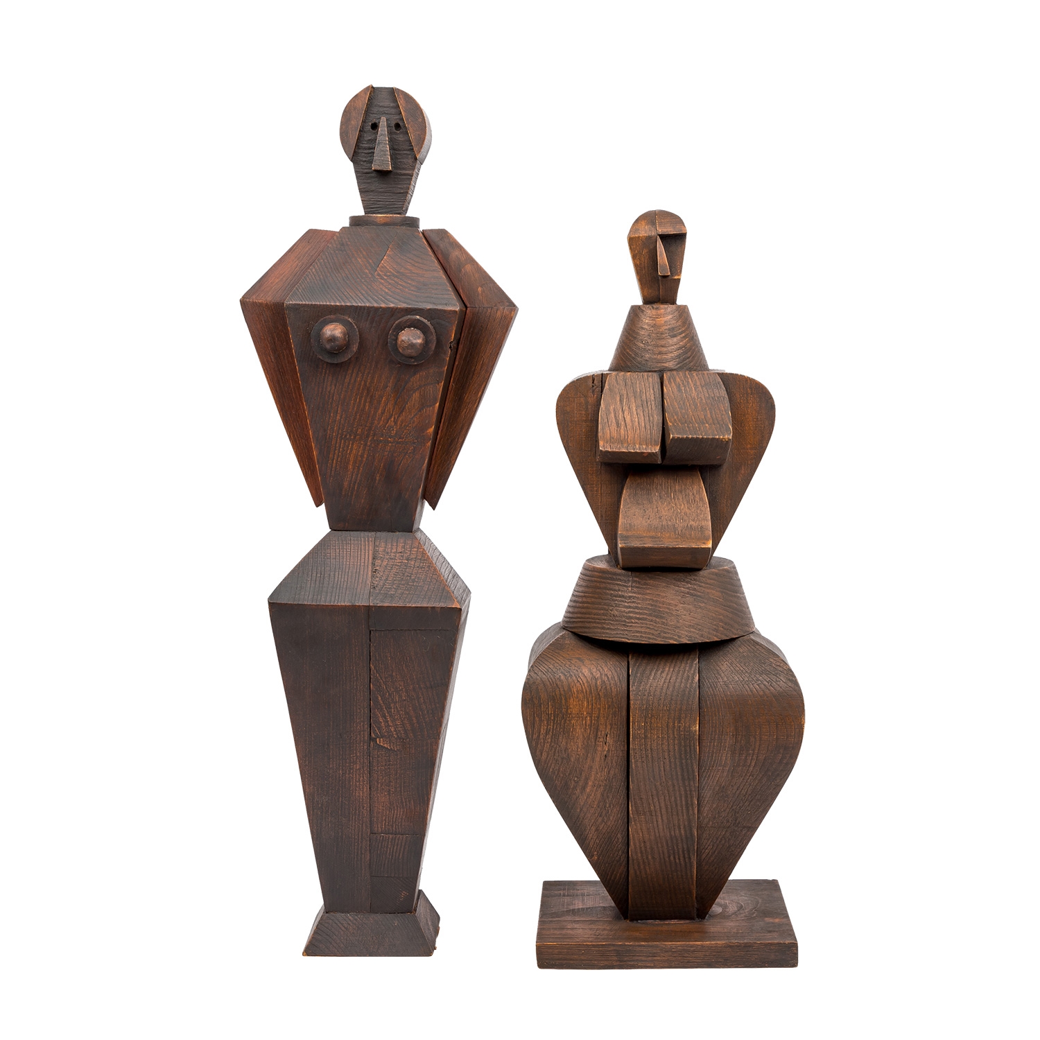 Atelier Boulogne | 2 cubist figures | MutualArt