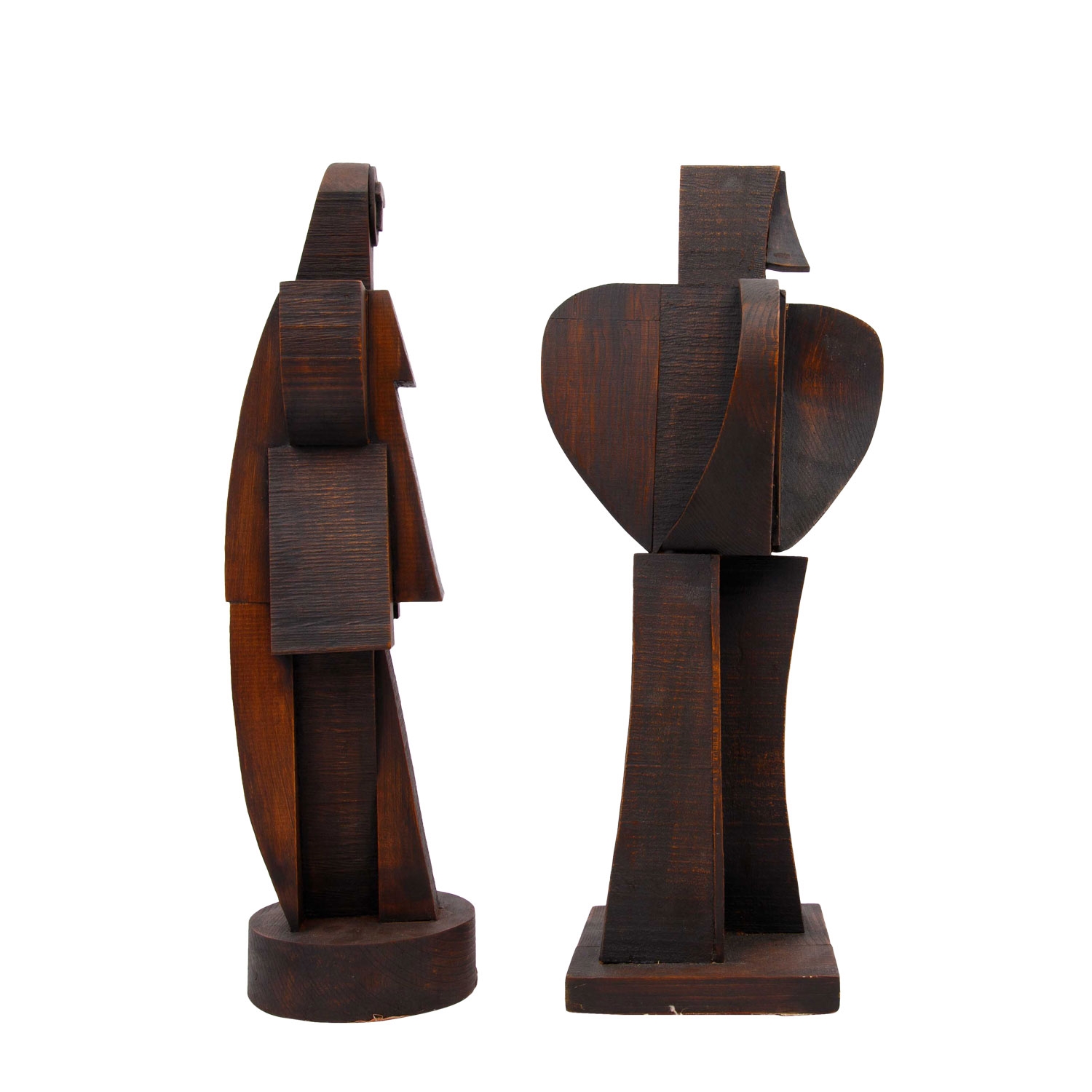 Atelier Boulogne | 2 cubist figures | MutualArt