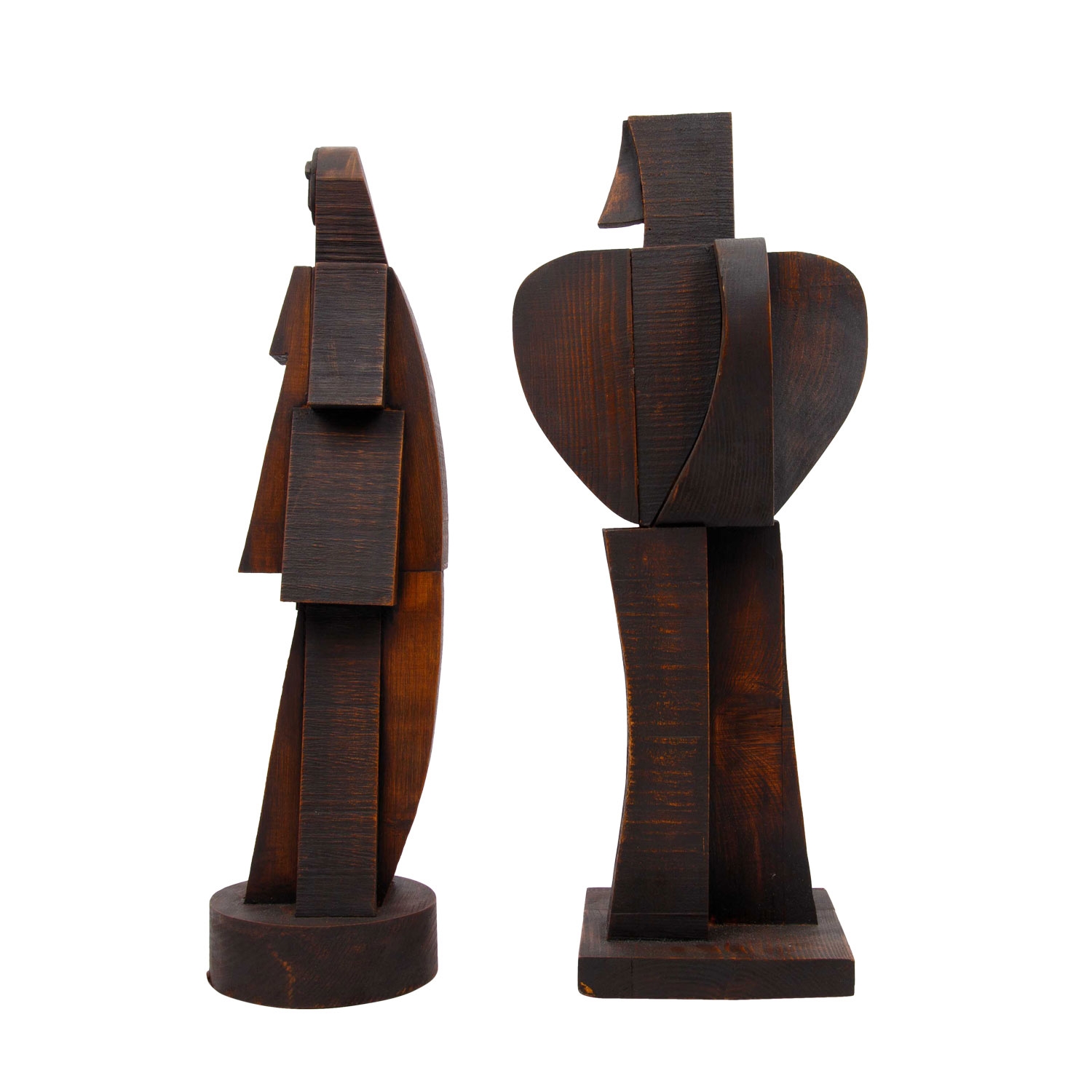 Atelier Boulogne | 2 cubist figures | MutualArt