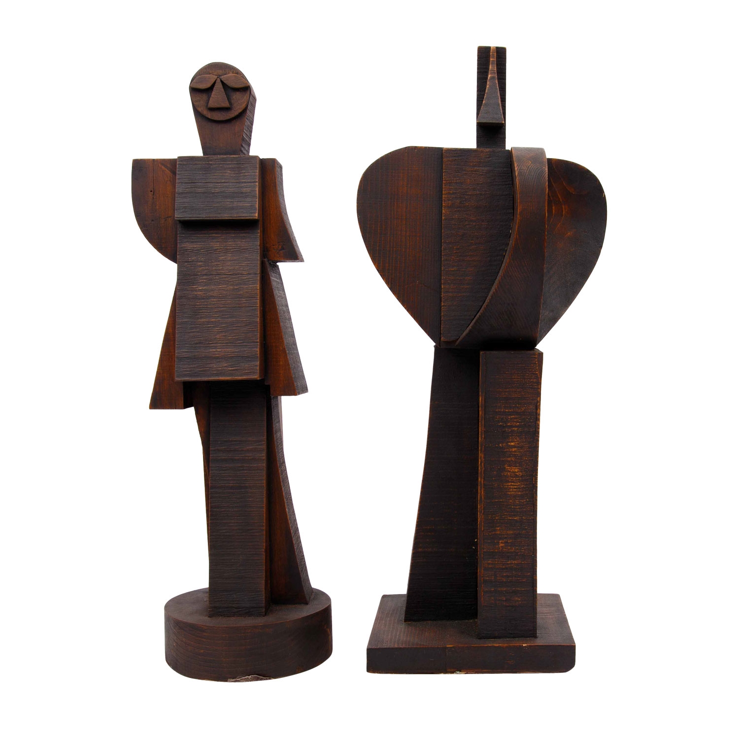 Atelier Boulogne | 2 cubist figures | MutualArt