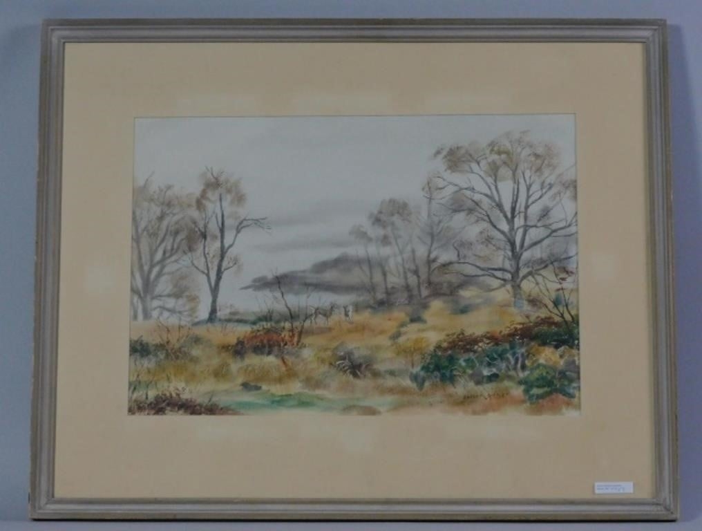 Dwight Shepler | Deer in the fog at Naushon Island | MutualArt