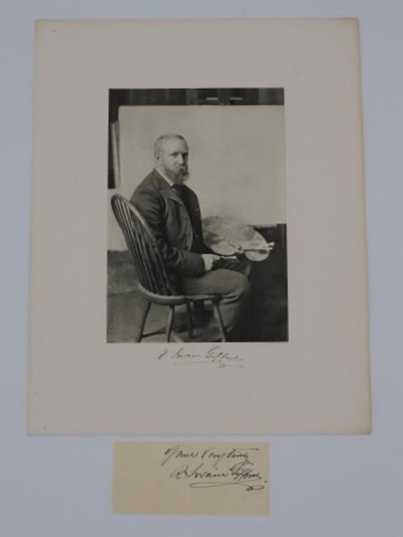 Robert Swain Gifford | Photograph of the artist in his studio with ...