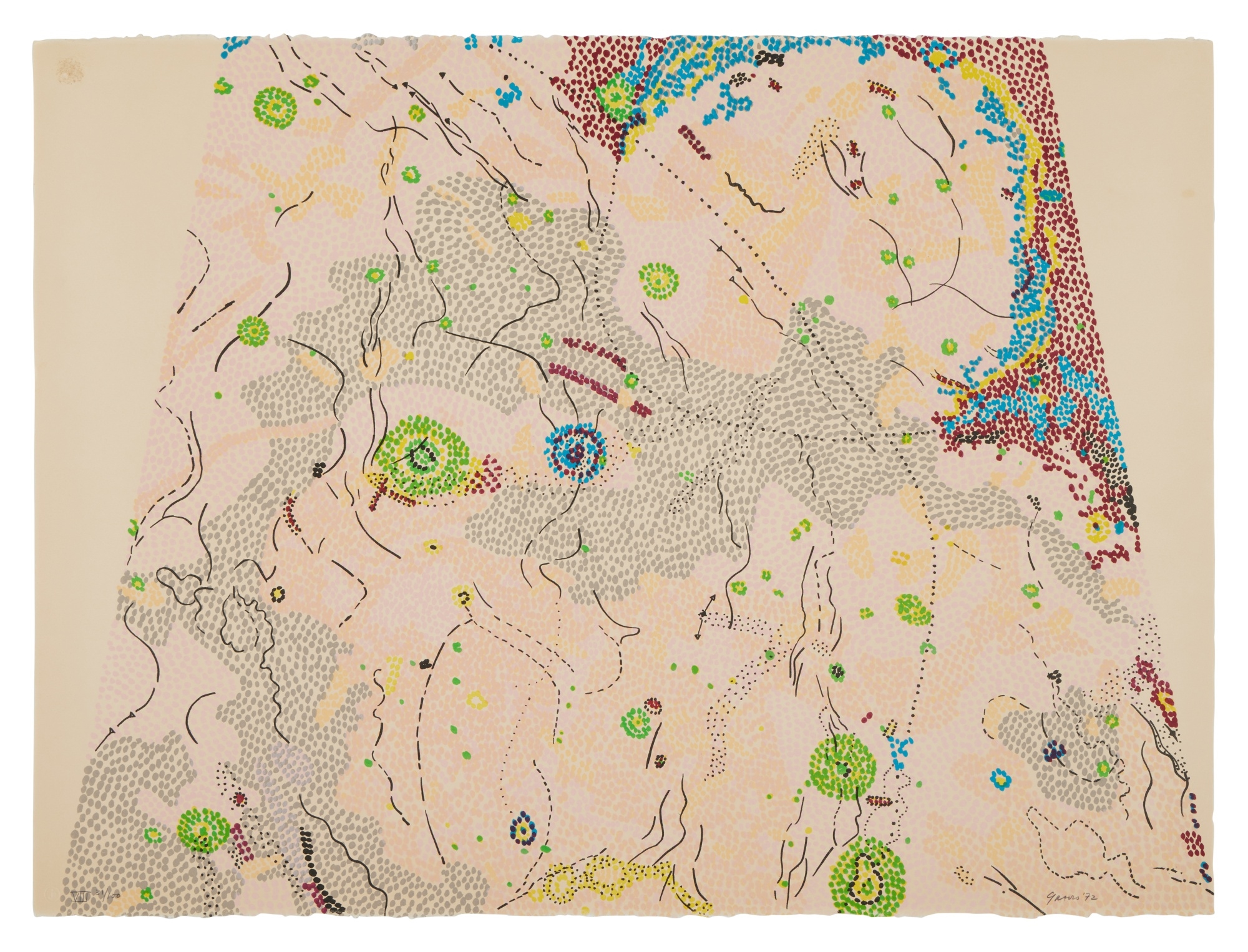 Nancy Graves | Lithographs Based on Geologic Maps of Lunar Orbiter and ...