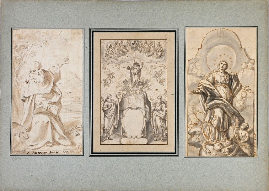 Italian School, 17th Century | A montage of three vignettes | MutualArt