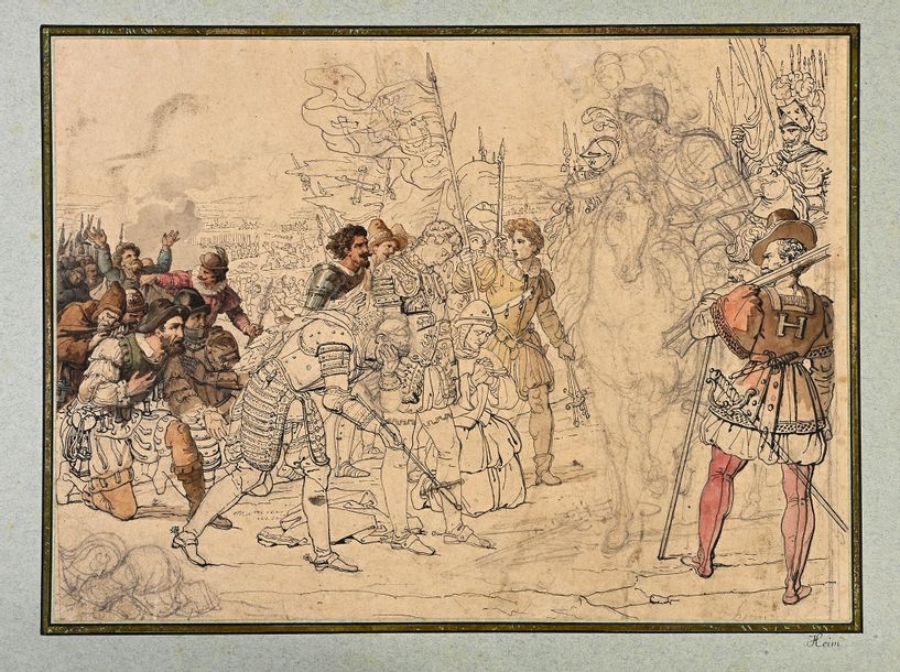 François-Joseph Heim | Clemency of Henri IV at the Battle of Ivry ...