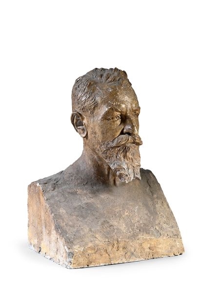 Alfred Boucher | Bust of a bearded man (1930) | MutualArt