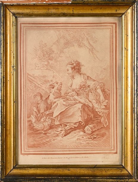 Jean-Baptiste Huet | Shepherdess with her dog | MutualArt