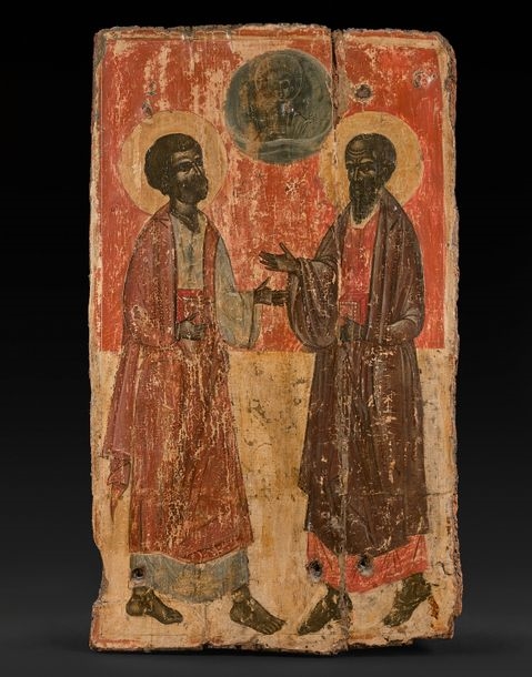Greek School, 16th Century | Greek icon : Saint Peter and Saint Paul ...