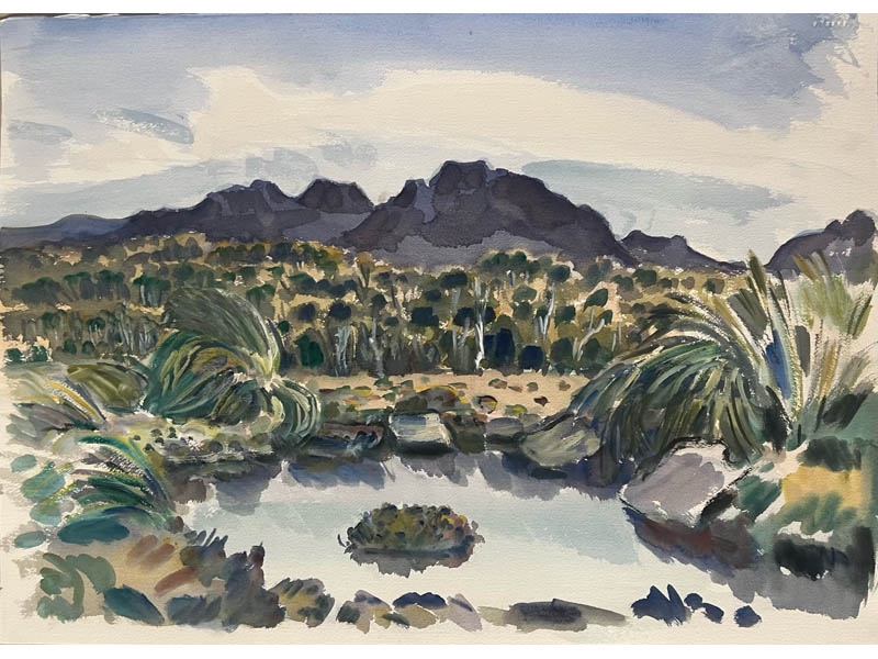 Max Angus | (Tarn with Native Bush) | MutualArt