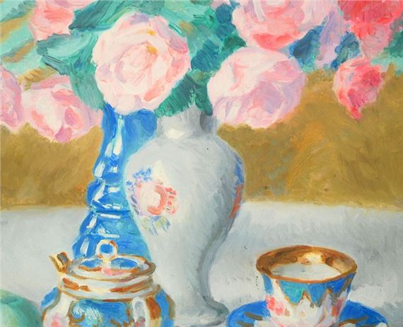 Mikhail Yakovlev | Still life with a bunch of roses (22) | MutualArt