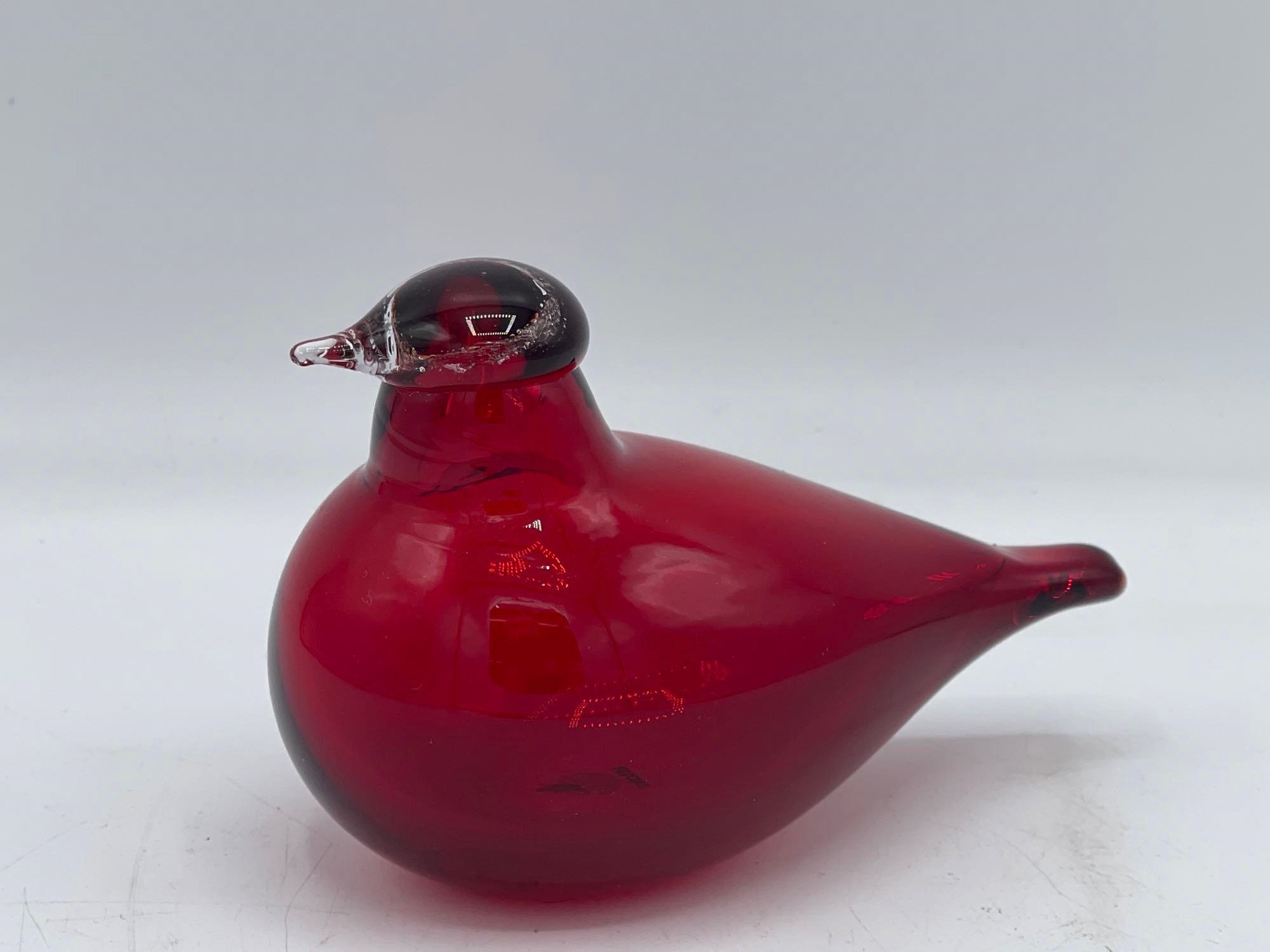 Oiva Toikka | Two Oiva Toikka Finland iittala Glass Birds | MutualArt