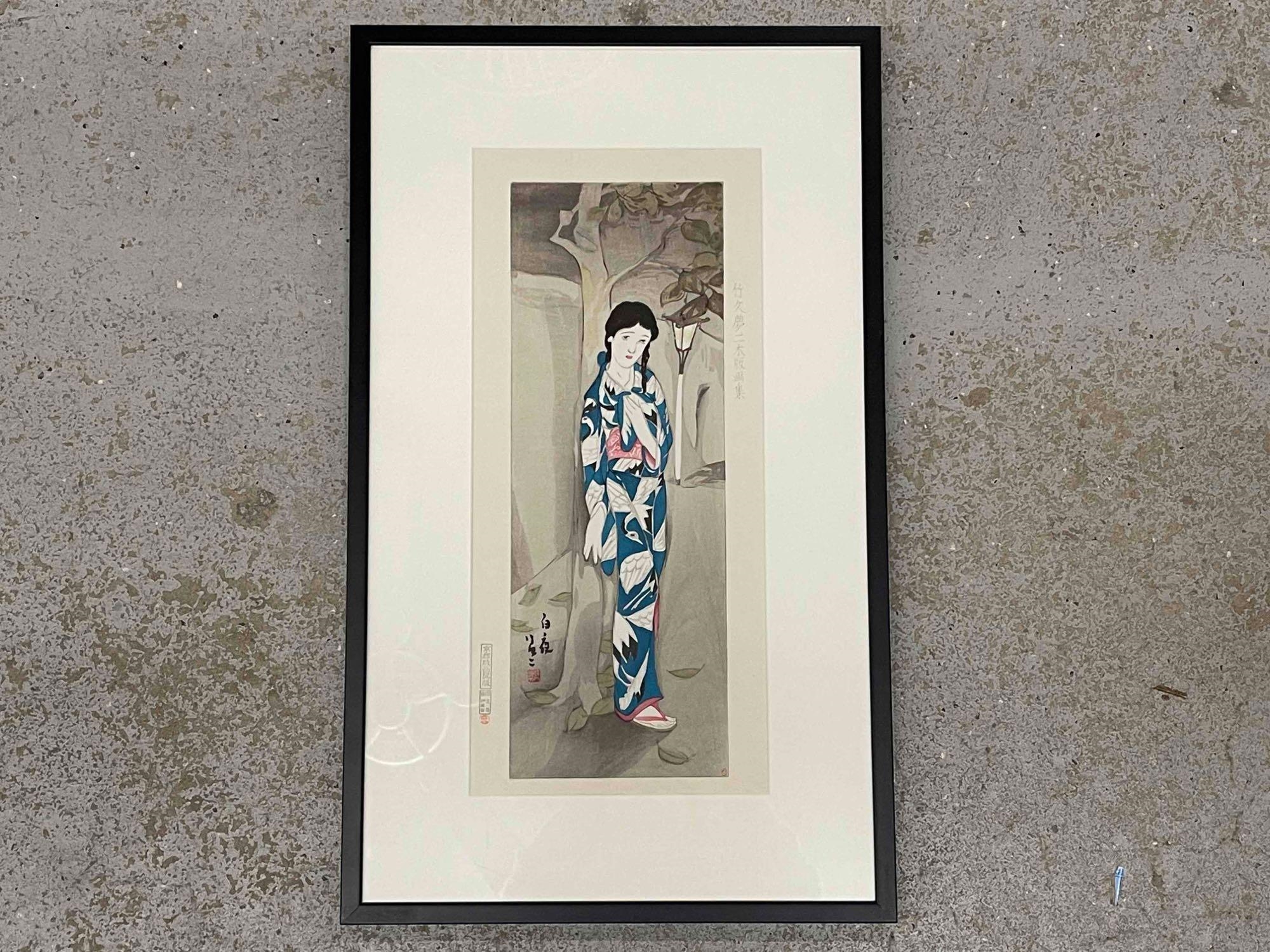 Yumeji Takehisa | Two Yumeiji Takehisa Woodblock Prints | MutualArt